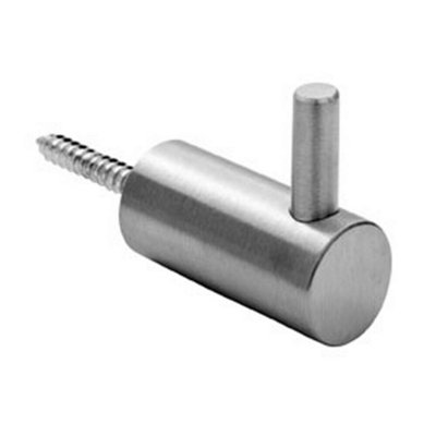 2x Coat Hook with Concealed Fixing 35mm Projection Satin Stainless Steel