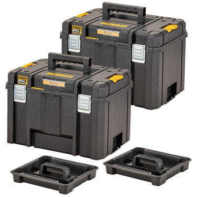 2X Dewalt DWST83346-1 TSTAK 2.0 VI Deep Tool Storage Case Heavy Duty ...