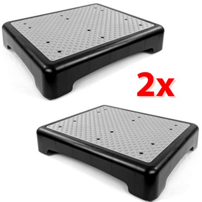 2X Elderly Disability Door Walking Anti Slip Half Step Stool Outdoor ...