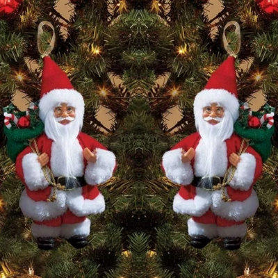 2x Hanging Santa Tree Decoration