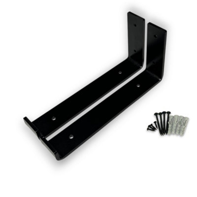 2x Heavy Duty Industrial Shelf Brackets, Rustic Scaffold Board Brackets ...