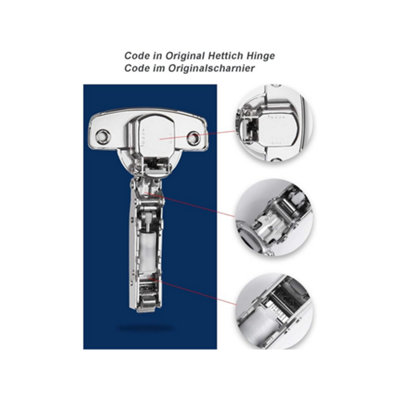 2x Hettich Sensys 8645i TH52 110 Degree With Self Closing Mechanism ...