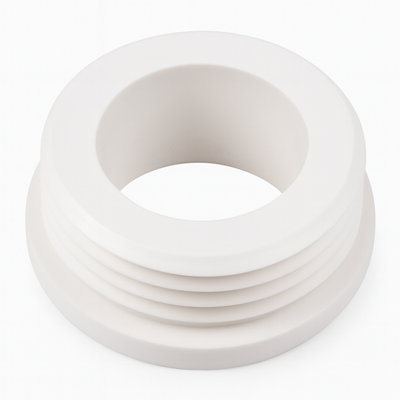 2x Internal Flush Pipe Connector White Plastic WC Pan Fitting for ...