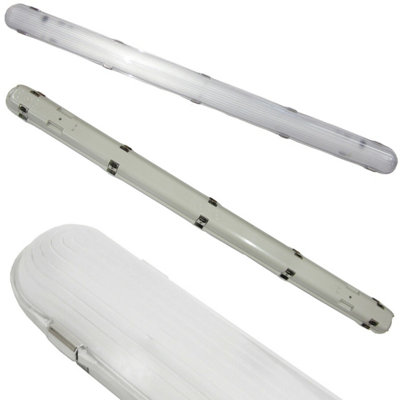 2x IP65 LED Batten Ceiling Light Fitting 5FT 52W 6000lm 4000K Non ...