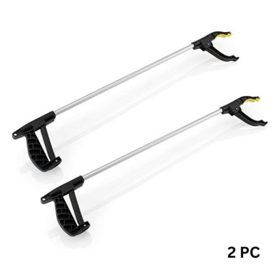 2x Litter Pickers Long Reach Grabber | DIY at B&Q