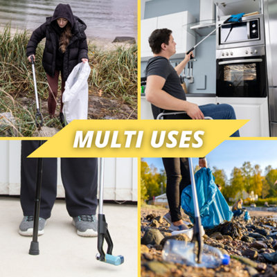 2x Litter Pickers Long Reach Grabber