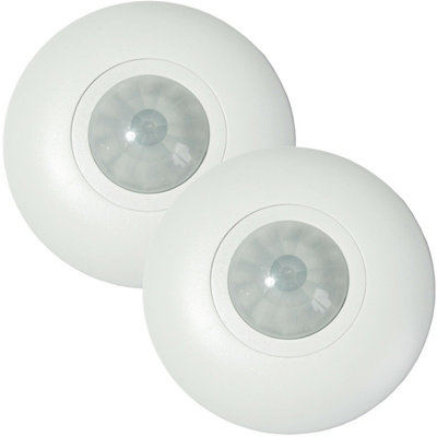 2x Outdoor / Bathroom PIR Occupancy Sensor Automatic Timer Reset Light ...