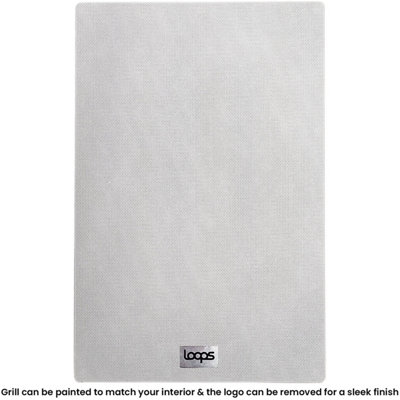 2x Pair LOOPS 140W 6.5" Low Profile In-Wall Speaker - 8Ohm - Ultra Slim ...