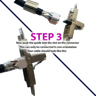 2x RJ45 CAT6a Tool less Connectors & Boot FTP Shielded Outdoor Ethernet ...