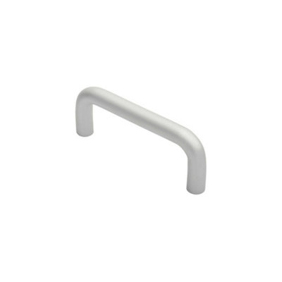 2x Rounded D Shaped Bar Handle 150mm x 19mm Diameter Satin Anodised ...