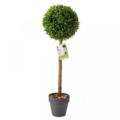 2x Smart Garden Uno Topiary Ball Tree 35cm Ceramic Pot Artificial ...