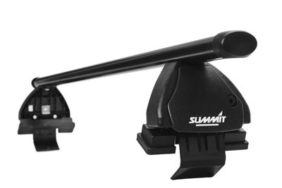 2x Summit Premium Roof Rack Cross Bars Steel Standard Multi-Fit ...