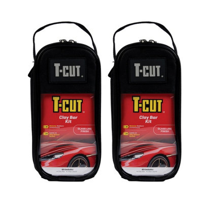 2x T-Cut CBK106 Classic Clay Bar Kit - Cleans Shines Car Bodywork Treatment