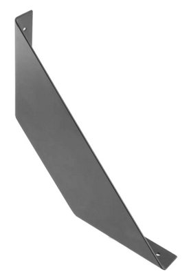 2x Wall Shelf Support Holder Bracket Steel Black Matt 30kg Storage Home ...