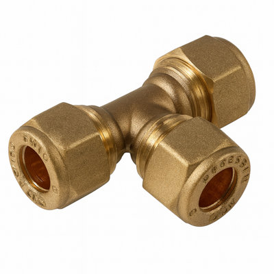 2x Westco 10mm Compression Equal Tee C x C x C Brass Fitting - Durable ...