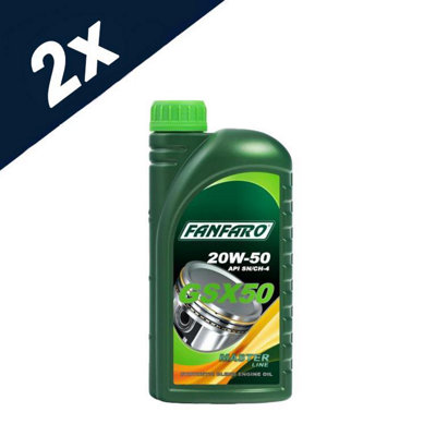 2x1L FANFARO GSX50 20W50 Engine Oil Based On High-Quality Base Oils API ...