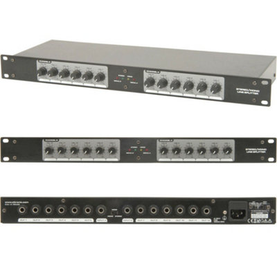 2x6 6.35mm 1/4" Speaker Matrix 12 Zone Switch Splitter Mono Stereo ...