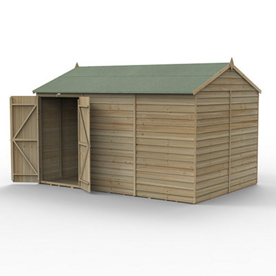 2x8 4LIFE Reverse Apex Shed 25yr Guarantee Overlap Pressure Treated ...