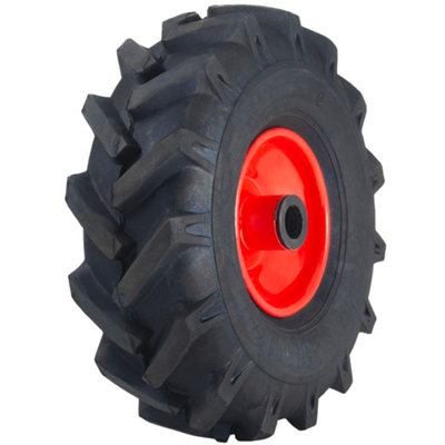 3.00x4 Open centre, cleated, rotovator lug ind plant tyre on a 25mm ...