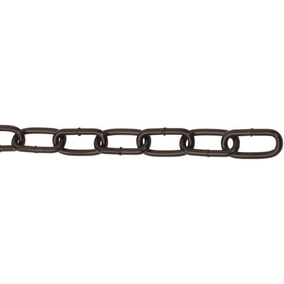 3.0mm x 21mm No.300 Straight Link Side Welded Chain - 10m Box | DIY at B&Q
