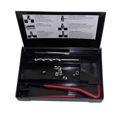 3/16" x 24 BSW Whitworth Tap Repair Cutter Kit Helicoil Damaged Threads ...