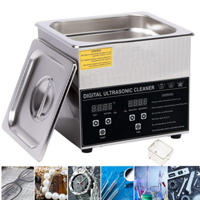 3.2L Digital Ultrasonic Cleaner Bath with Timer & Heater