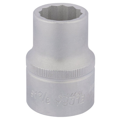 3/4" 3/4" Square Drive Elora Bi-Hexagon Socket 434 | DIY at B&Q