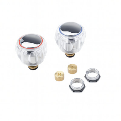 3/4" BS5412 / 1010 Acrylic Tap Conversion Set - Hot & Cold Replacement ...
