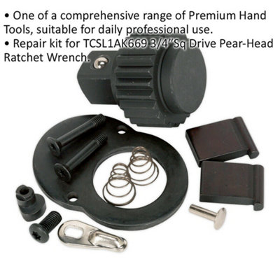 3/4 Inch Sq Drive Repair Kit for ys01613 24-Tooth Ratchet Wrench | DIY ...
