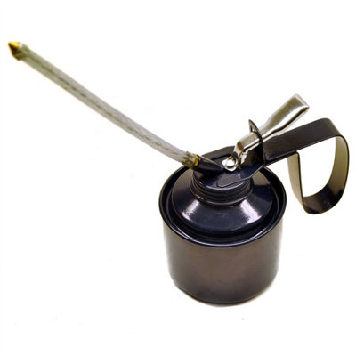 3/4 Pint Oil Metal Can with Flexible Spout Thumb Pump Mechanic | DIY at B&Q