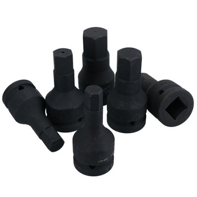 3/4in Drive Deep Metric MM Hex Allen Key Sockets Impacted 14-27mm 6pc ...