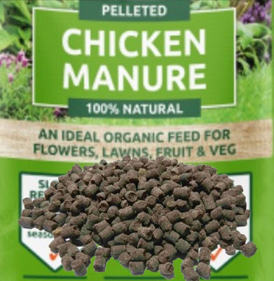 3.5kg Organic Chicken Manure Pellets Vitax 6X Poultry Manure Lawn Plant ...