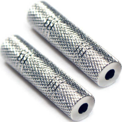 3.5mm Female to Socket Jack Coupler Joiner Adapter AUX Stereo Connector ...