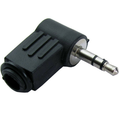 3.5mm Stereo Right Angled Jack Solder Connector Audio Male 90 Degree ...