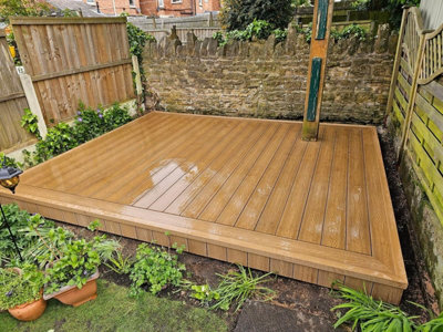 3.6M Core Teak Decking Board - 32 Boards - 16.8M2 - Low Maintenance ...