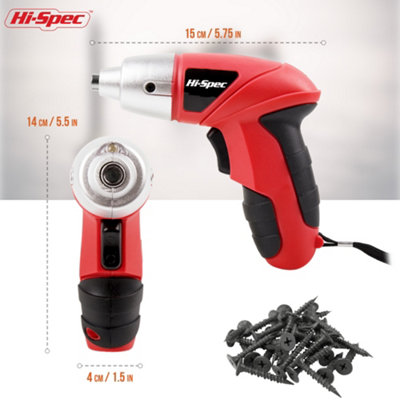 3.6V Mini Screwdriver Cordless Electric Power with 23 Driver Bit Set 27 PCE
