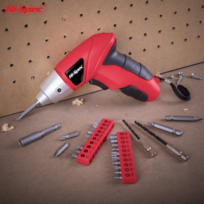 3.6V Mini Screwdriver Cordless Electric Power with 23 Driver Bit Set 27 PCE