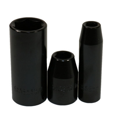 3/8" 1/2" Shallow and Deep Metric MM Imperial AF Impact Sockets 6 sided ...