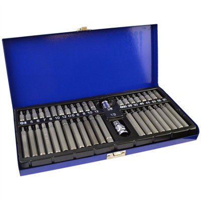 3/8" And 1/2" Drive Hex Allen Torx Star Spline Bit Sockets Shallow Deep ...