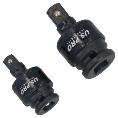 3/8" And 1/2" Drive Impacted Universal Joint UJ Wobble Angle Extension ...