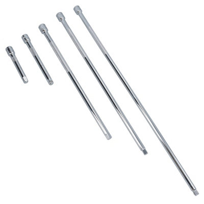 3/8" Drive Extra Long Socket Extension Bar Set 100mm - 600mm 5pc Set