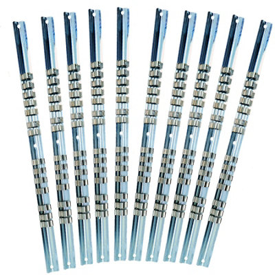 3/8" Drive Socket Rail Storage Holder Organiser Clips For 140 Sockets ...