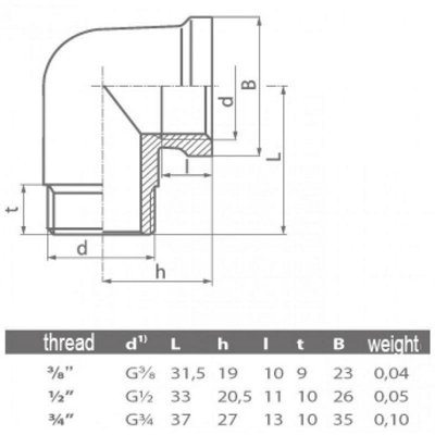 3/8inch BSP Thread Male x Female Pipe Connection Elbow Screwed Fittings