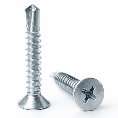 3.9mm x 19mm - Pack of 100 - ISO 15482 - Self Drilling Countersunk Self ...