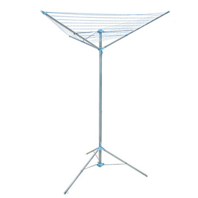 3 Arm 16M Powder Coated Rotary Airer Washing Line Indoor Outdoor ...