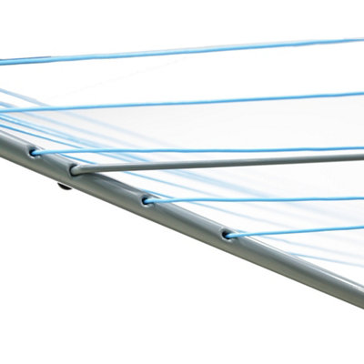 3 Arm 30M Powder Coated Rotary Airer Washing Line Indoor Outdoor ...