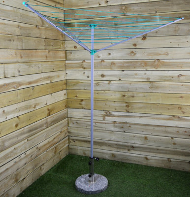 3 Arm 30m Traditonal Rotary Airer Clothes / Washing Line