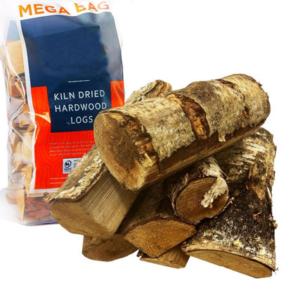 3 Bags 66L Easy To Light & Ready To Burn Firewood Logs For Outdoor Open ...