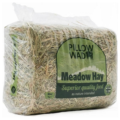 3 BAGS OF 1KG FRESH MEADOW HAY FOR SMALL ANIMALS NATURAL FEED DRIED GRASS