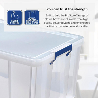 3 BANKERS BOX 2 x 10L 1 x 18.5L Clear Plastic Storage Box with Lid ...